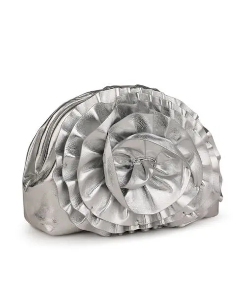 Rafe New York Aya Frame Clutch - Silver
