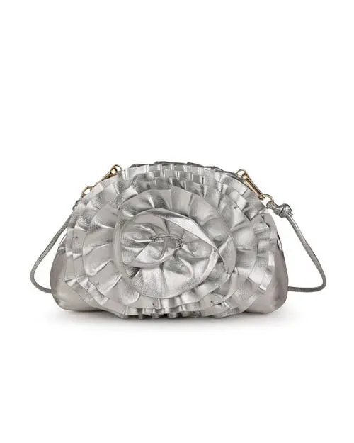 Rafe New York Aya Frame Clutch - Silver
