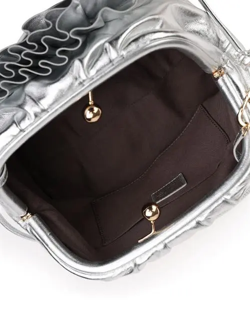 Rafe New York Aya Frame Clutch - Silver