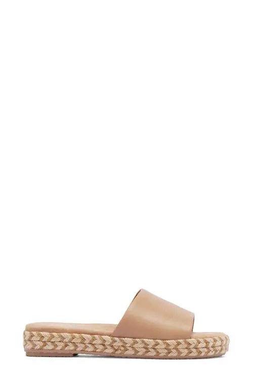 FRANKIE4 Lucia Espadrille Platform Slide Sandal - Camel