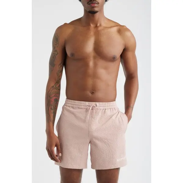 ALLSAINTS Emblem Swim Trunks - Sunbaked Pink