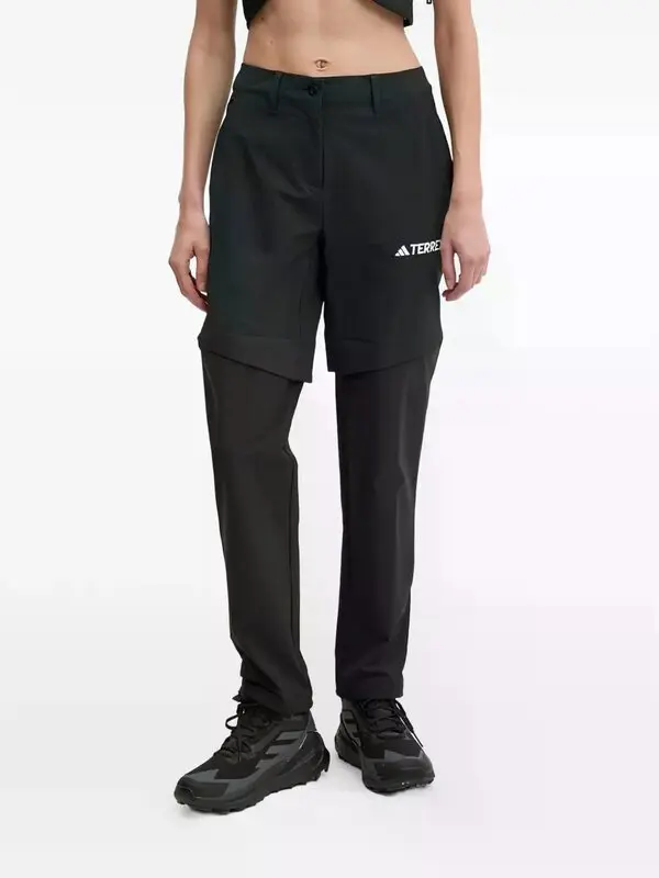 Adidas Terrex Zip-off Logo Trousers - Black