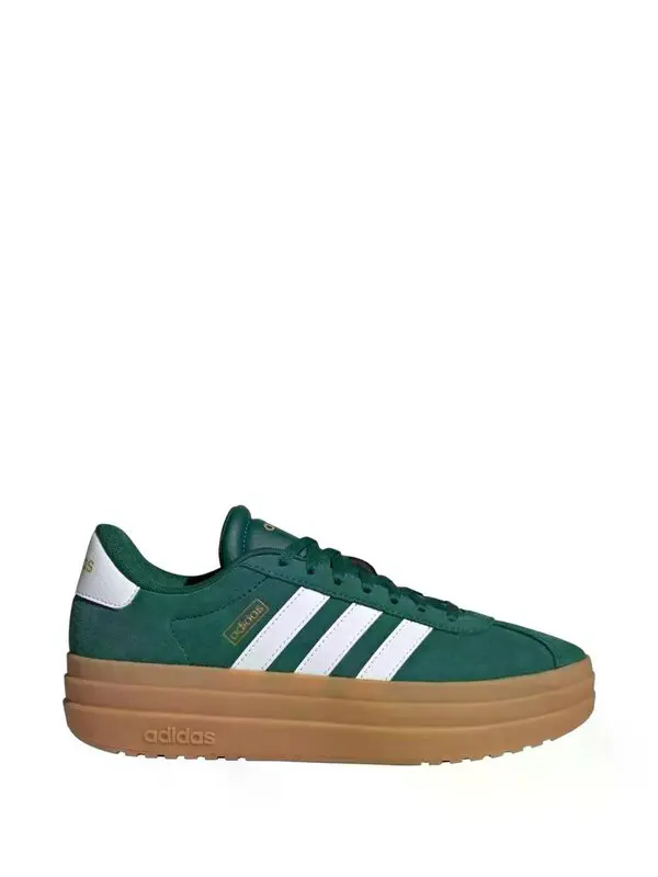 Adidas Three-stripes Platform Heel Sneakers - Green