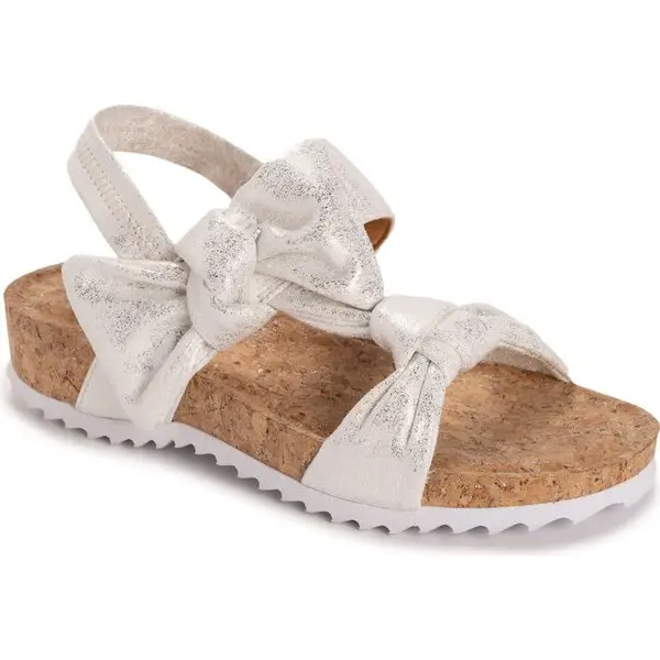 MUK LUKS Pansy Sandal - Silver