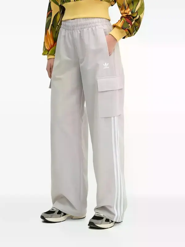 Adidas Striped Pocket Tranck Pants - Grey