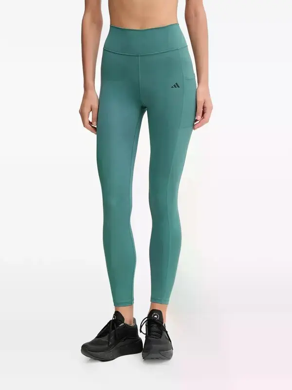 Adidas Logo-detail Leggings - Green