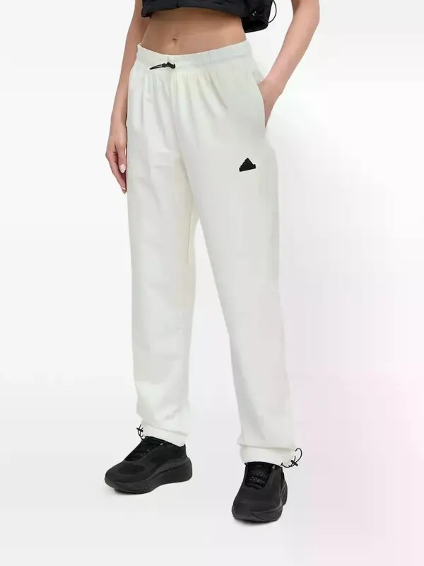 Adidas Logo-embroidery Track Pants - White