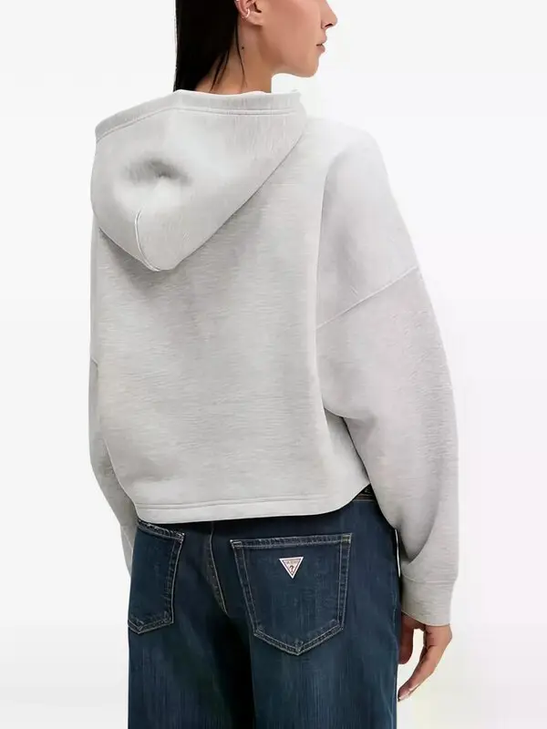 Adidas Three-stripe Cropped Hoodie