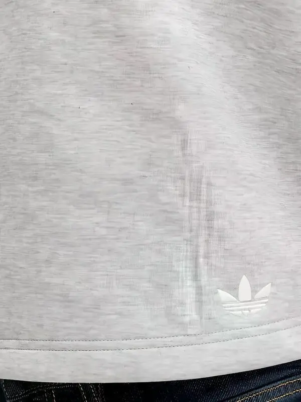 Adidas Three-stripe Cropped Hoodie