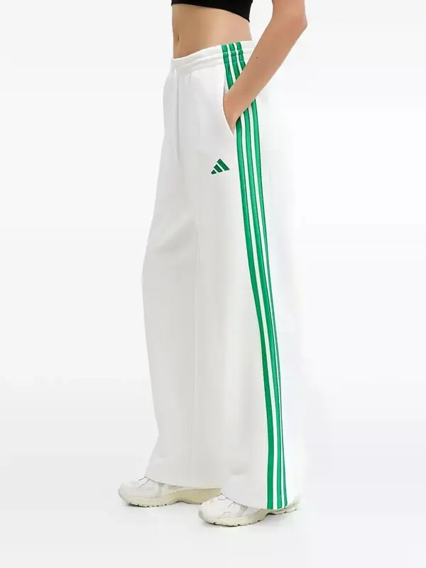 Adidas Stadium Three-stripe Track Pants - White