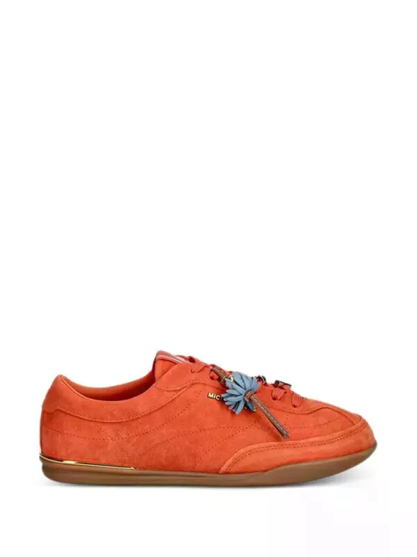 Michael Kors Nolan Floral-appliqué Sneakers - Orange