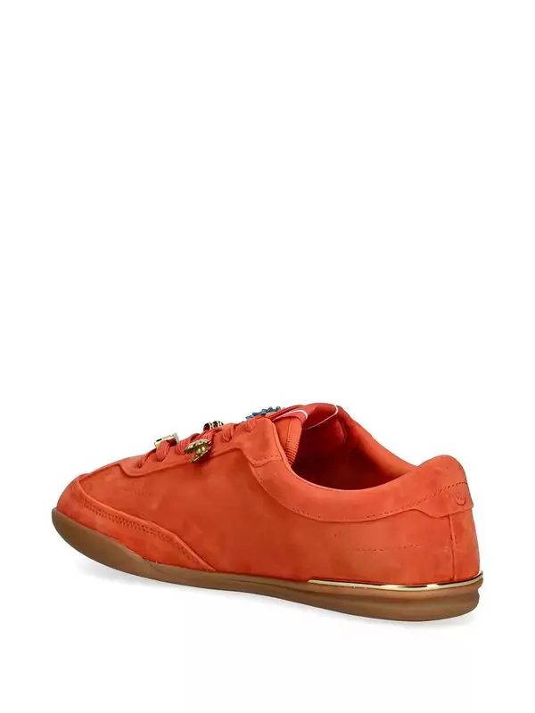 Michael Kors Nolan Floral-appliqué Sneakers - Orange