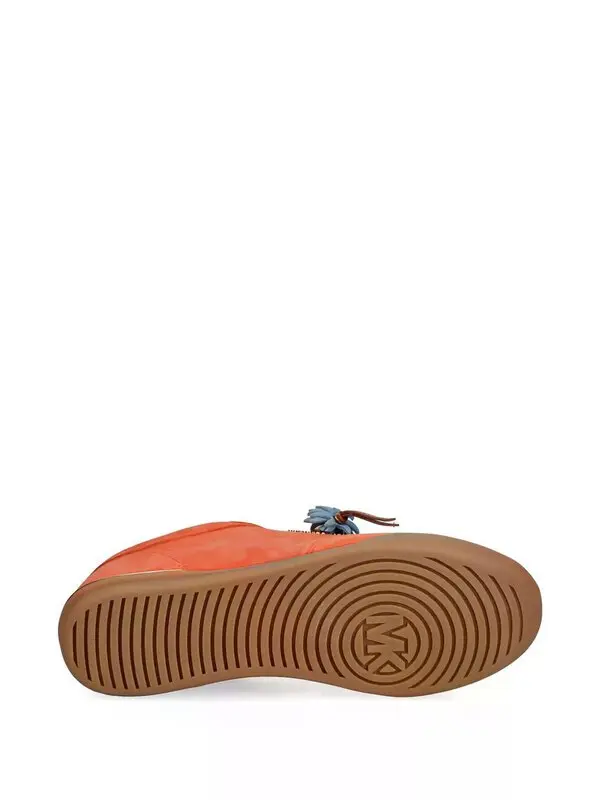 Michael Kors Nolan Floral-appliqué Sneakers - Orange