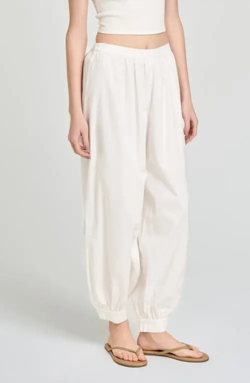 WAYF Remy Balloon Trousers - Ivory