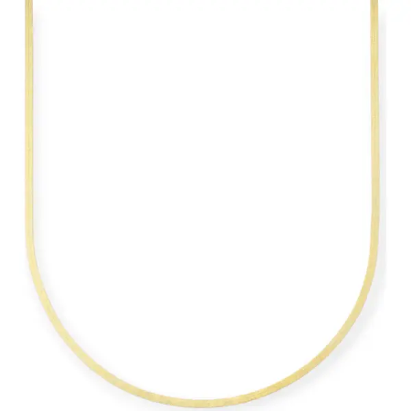CUFFED BY NANO Dainty Herringbone Necklace - Gold
