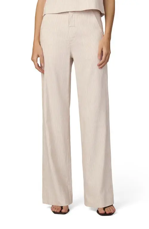 Joe's Jeans The Clean Stripe Wide Leg Linen Blend Pants - Mirco Stripe