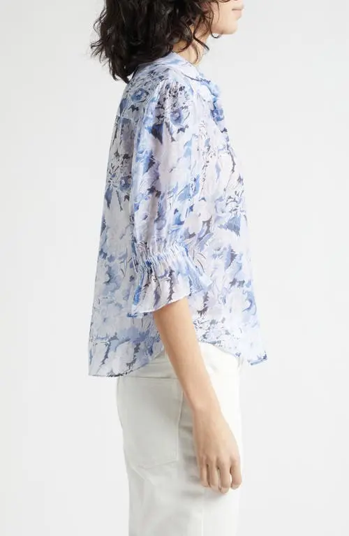 Cinq À Sept Fiona Floral Button-up Top