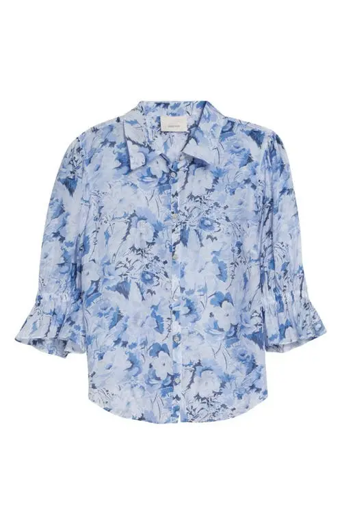 Cinq À Sept Fiona Floral Button-up Top