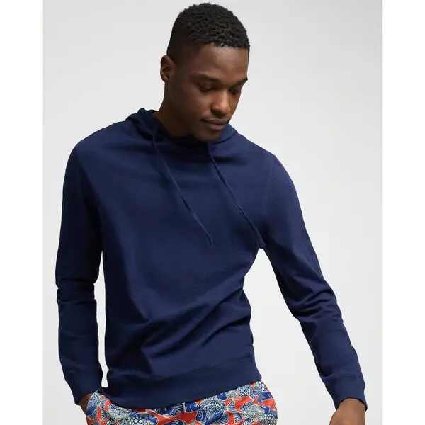 Onia Slub Pullover Hoodie - Navy