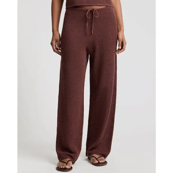 Onia Knit Drawstring Pant - Brown