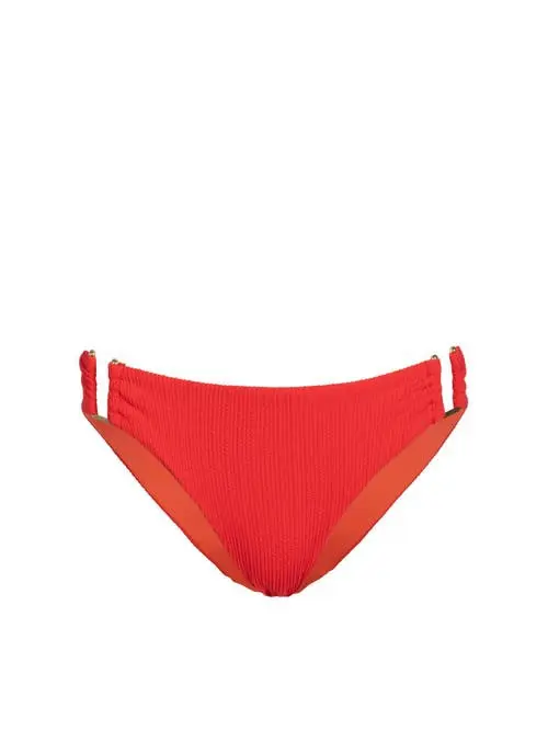 CHANGE OF SCENERY Layla U-bar Trim Hipster Bikini Bottom - Guava Red