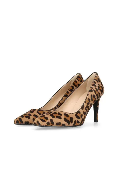 MASCARO Leopard Pointed Toe Pump