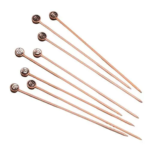 PRINCE OF SCOTS Luckenbooth 8-pack Xl-cocktail Picks - Copper