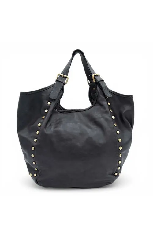 BOLSA NOVA Slouchy Studded Tote - Black