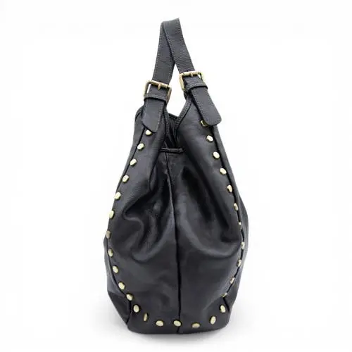 BOLSA NOVA Slouchy Studded Tote - Black