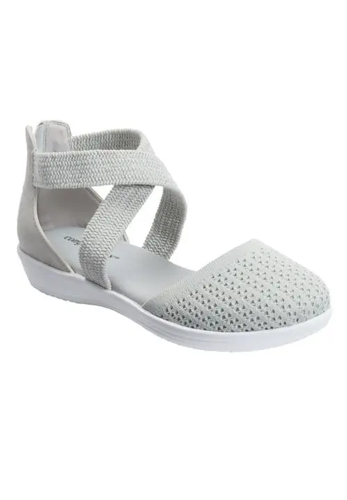 COMFORTVIEW The Lyla Orthotic Closed Toe Sandal - Grey