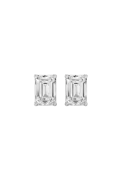 DLORIA Valentina Moissanite Stud Earrings - Silver