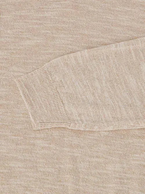 Robert Talbott Robbins Linen-silk Crewneck Sweater - Flax