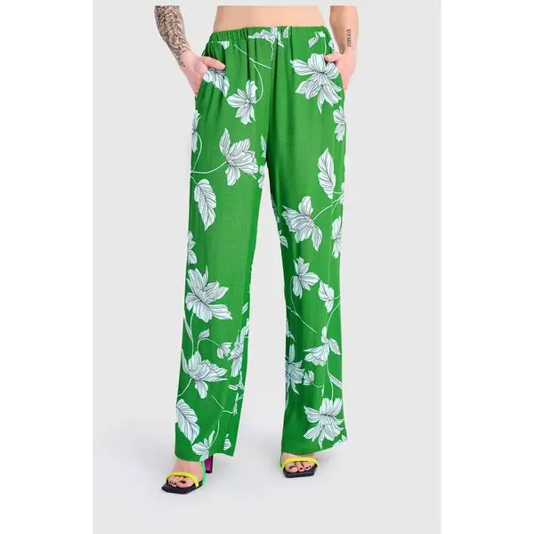 Alembika High-rise Straight Leg Pants - Green