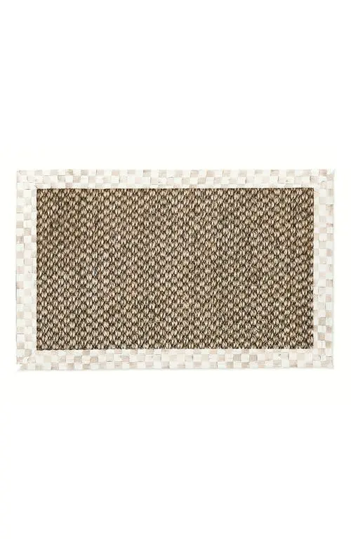 MACKENZIE-CHILDS Check Sisal Rug - Mocha