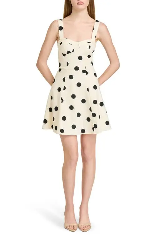 WAYF Marcy Polka Dot Cotton Mini Dress - Ant Ivory Polka Dot