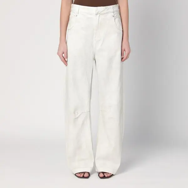 ENTIRE STUDIOS Denim Trousers - White