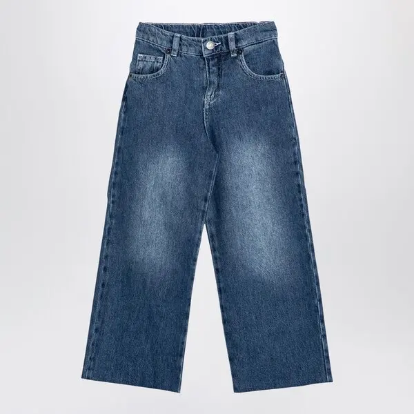 DOUUOD Washed Denim Jeans - Blue