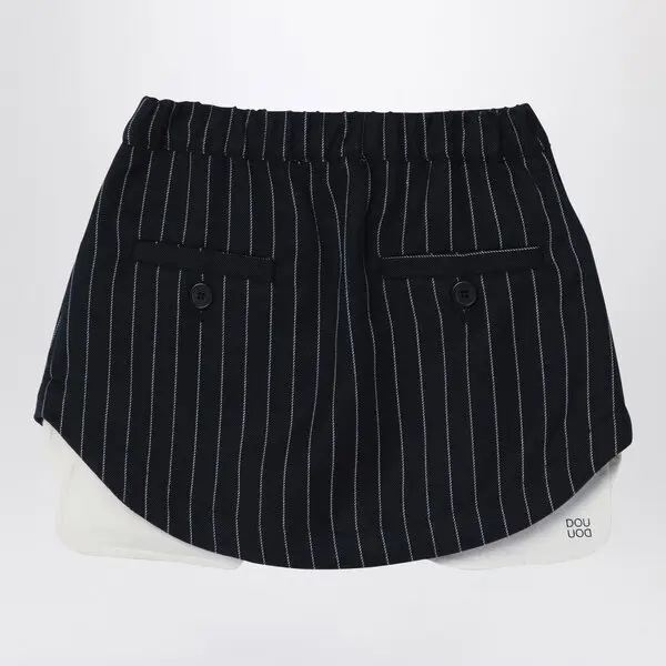 DOUUOD Pinstripe Grace Skirt