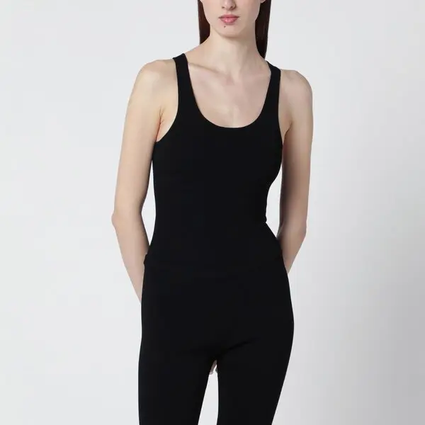 ENTIRE STUDIOS Viscose Jersey Bodysuit - Black