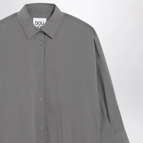 DOUUOD Cotton-blend Button-up Shirt - Grey