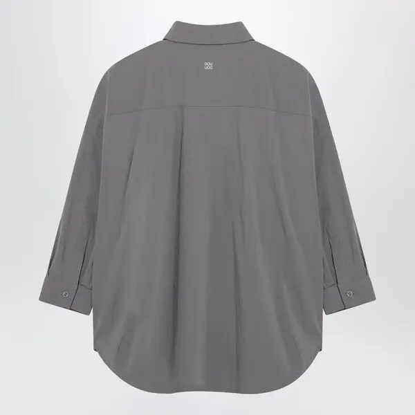 DOUUOD Cotton-blend Button-up Shirt - Grey