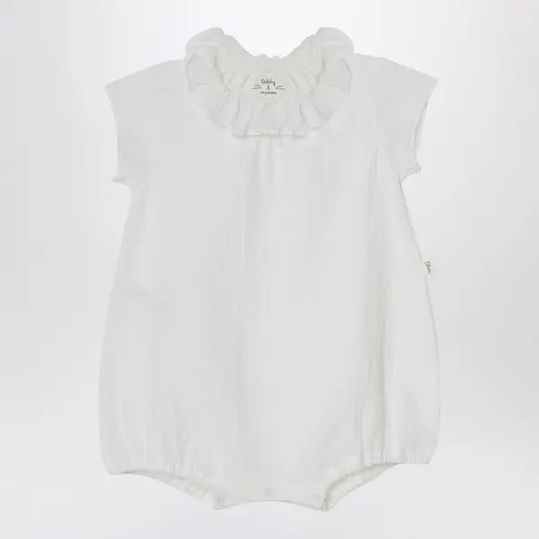 TEDDY & MINOU Cotton Romper - White