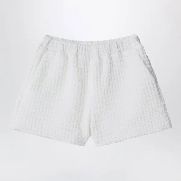 DOUUOD Textured Shorts - White