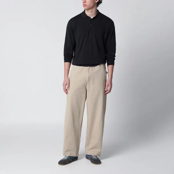 DRUMOHR Navy Cotton Polo Shirt