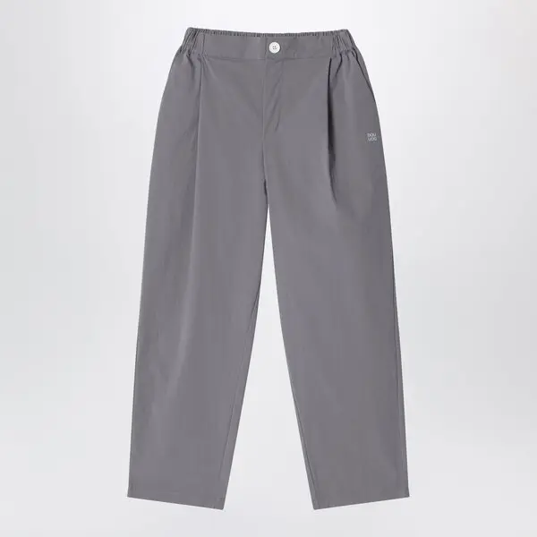 DOUUOD Cotton Blend Trousers - Grey