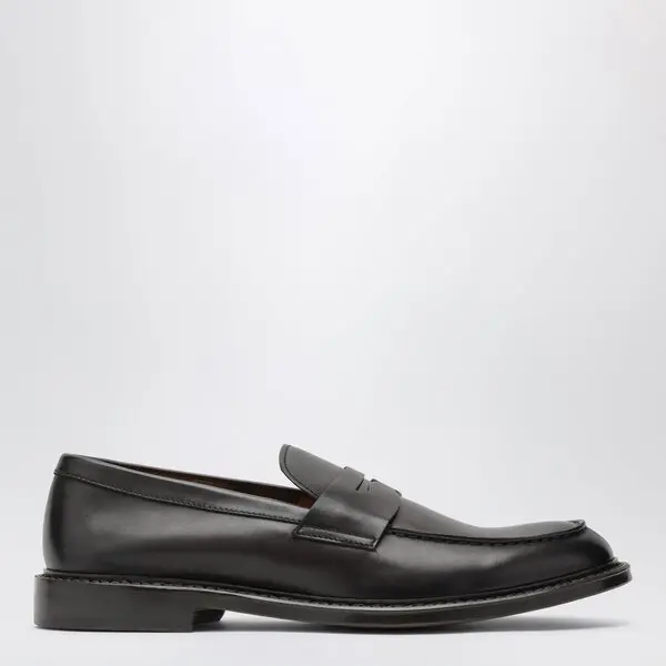 DOUCAL'S Leather Penny Loafers - Brown