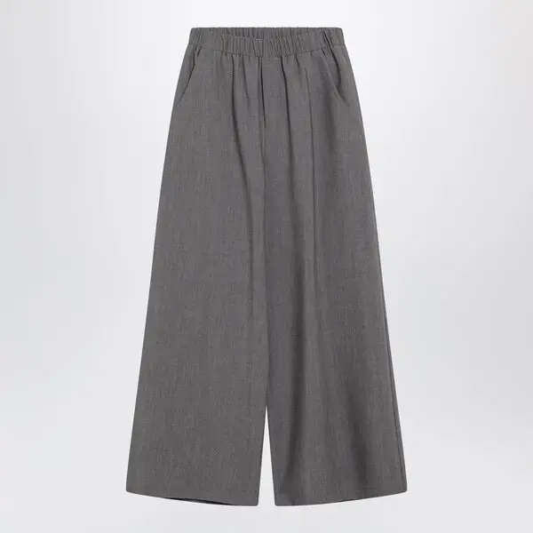 DOUUOD Oversized Wide-leg Trousers - Grey