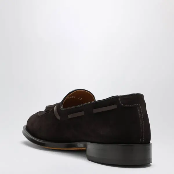 DOUCAL'S Suede Tassel Loafers - Brown