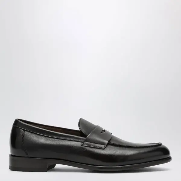 DOUCAL'S Leather Penny Loafer - Brown