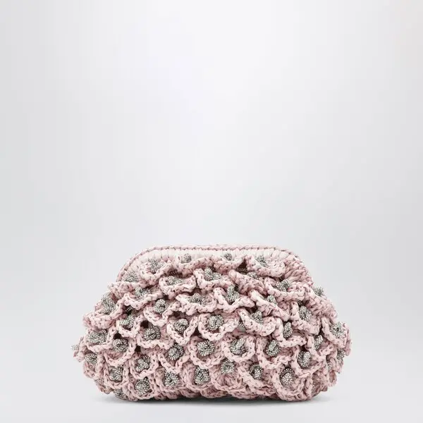 HIBOURAMA Diana Pouch With Crystals - Pink